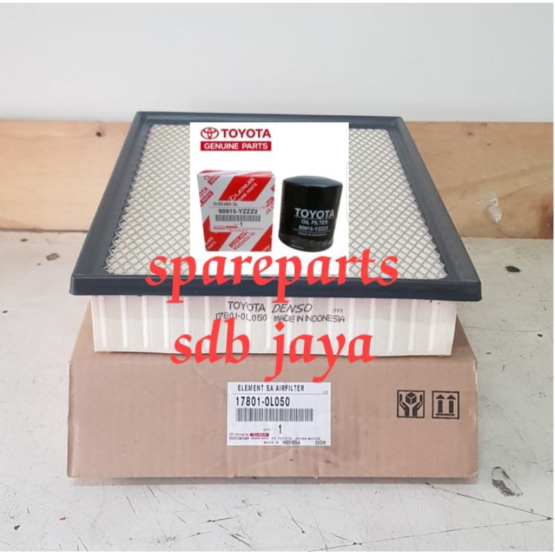 Jual saringan air cleaner/filter udara + oli Hilux Revo Fortuner vrz ...