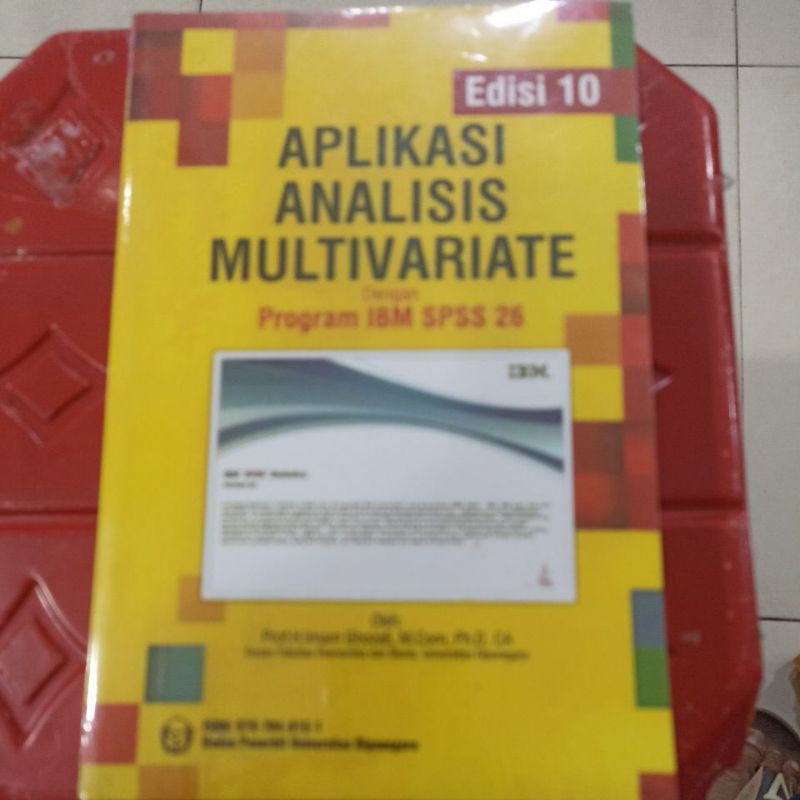 Jual aplikasi analisis multivariate dengan program ibm spss 26 edisi 10 imam ghazali | Shopee ...