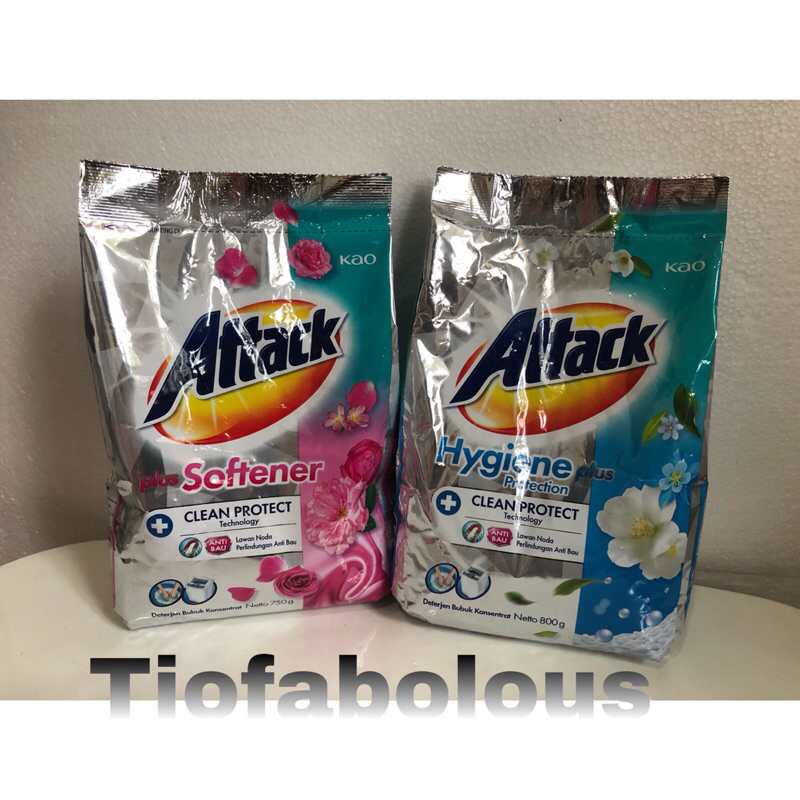 Jual ATTACK Powder Detergent Pouch 750 gr - Sabun Cuci Pakaian Bubuk Semua Mesin Cuci | Shopee ...