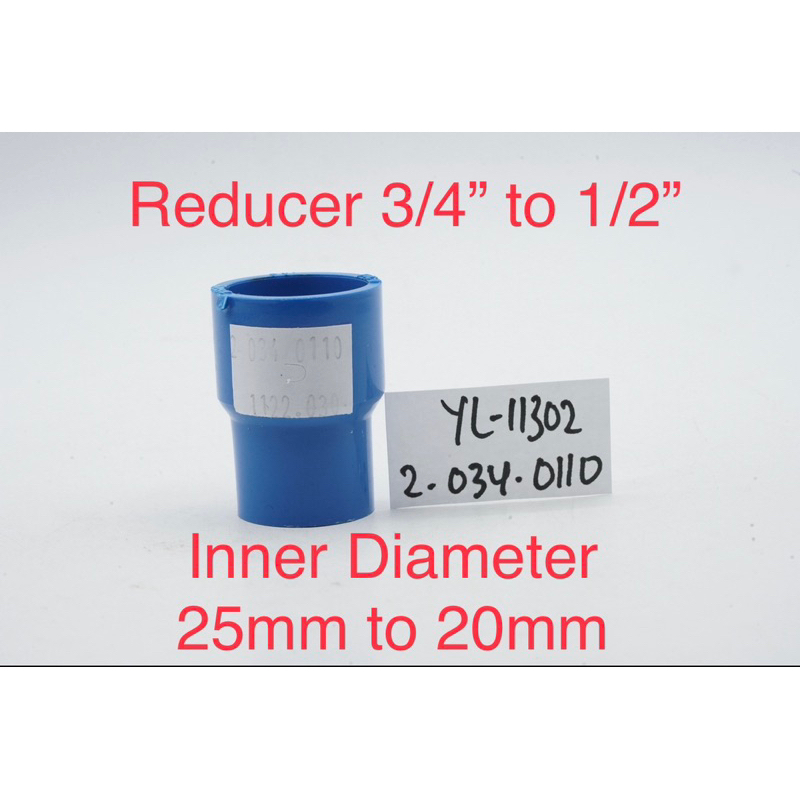 Jual Blue PVC Sok Fitting Vlok Sock 3/4 X 1/2 inch Reducer Inner ...