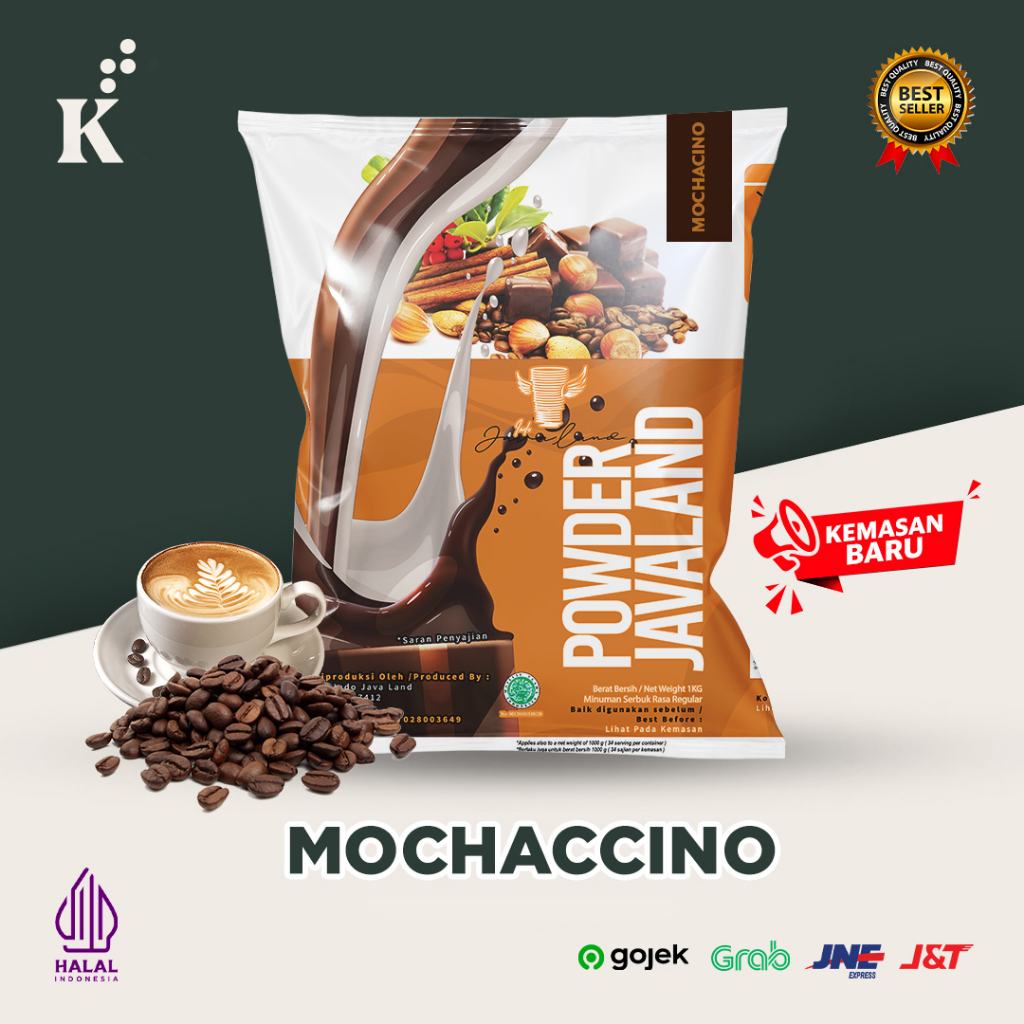 Jual Bubuk Minuman Bubble Powder Drink Mochaccino ORIGINAL Javaland 1kg ...