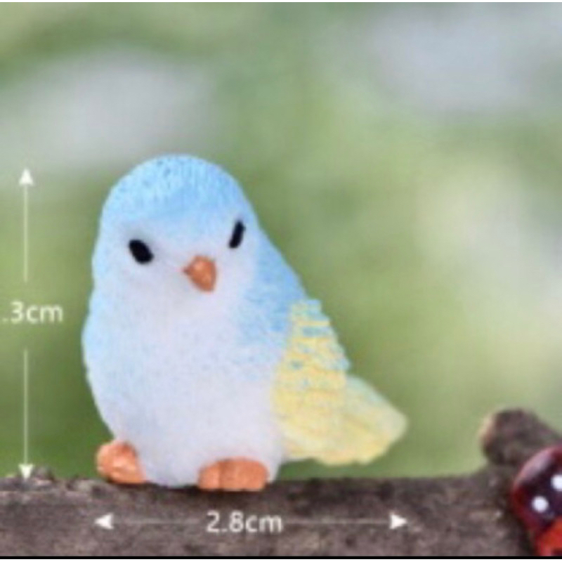 Jual miniatur beraneka burung untuk topper cake, bermain sensory ...
