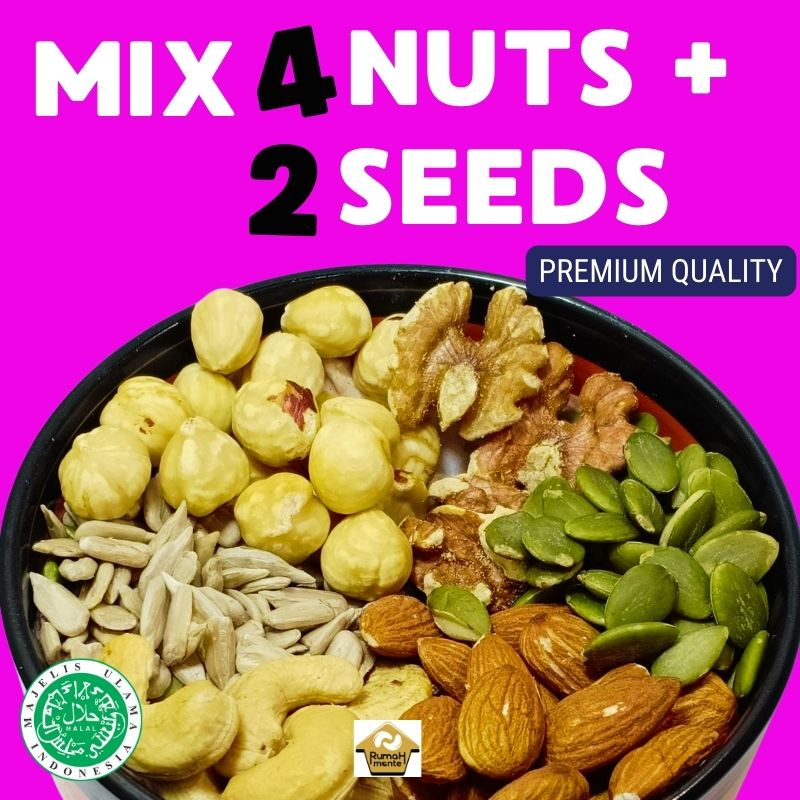 Jual TRAIL MIX 6 500GR KACANG MEDE KACANG ALMOND HAZELNUT WALNUT ...