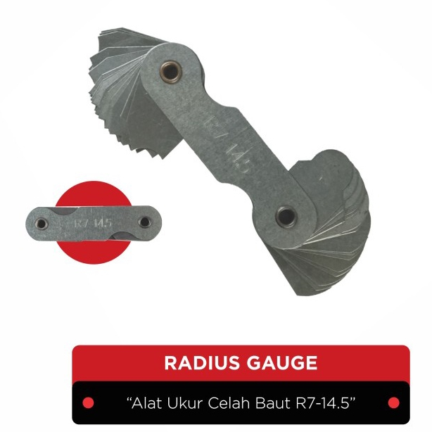 Jual Radius Gauge | Alat Ukur Celah Baut R7-14.5 | Shopee Indonesia