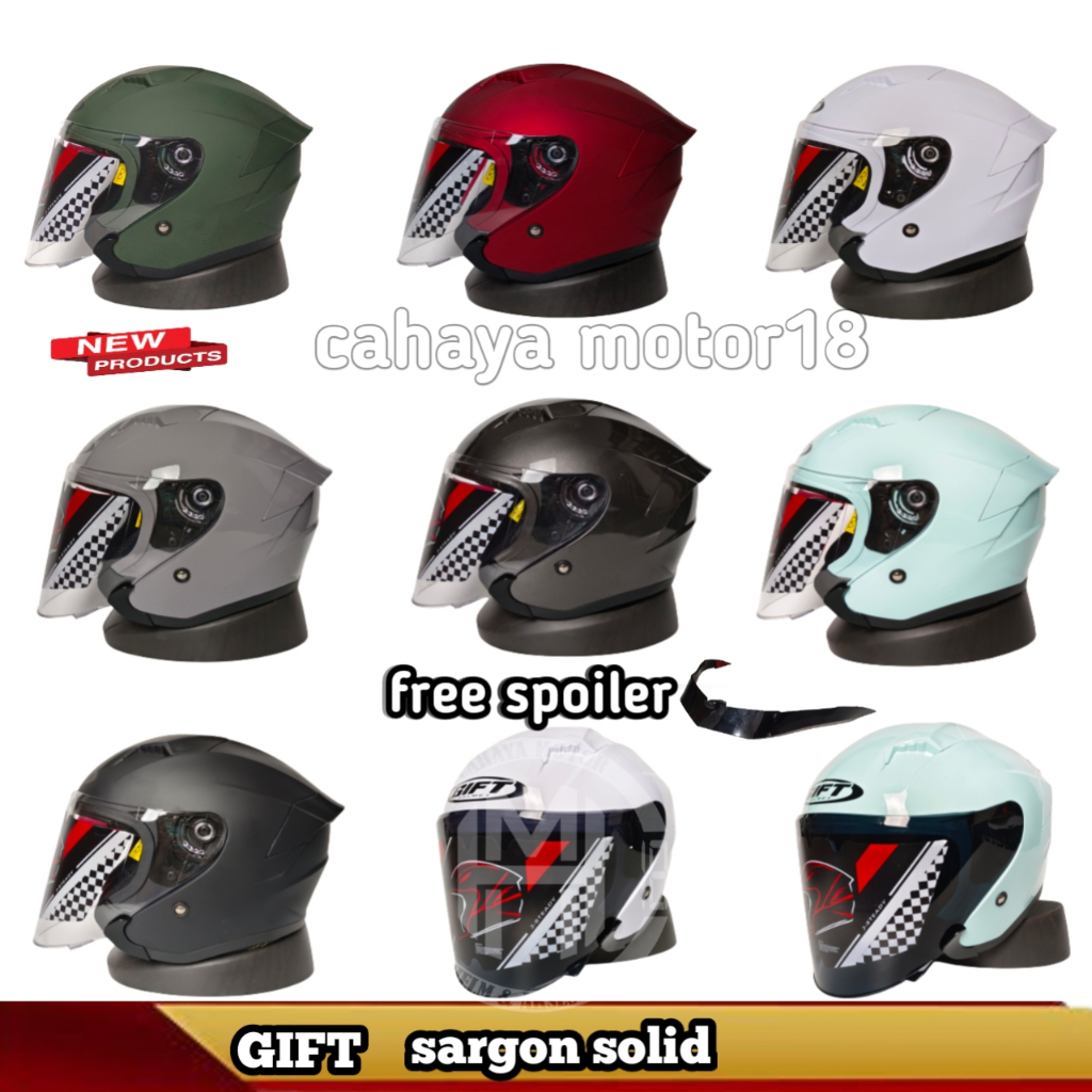 Jual HELM GIFT SARGON ORIGINAL HELM HALF FACE |bukan NJS KAIRO | Shopee ...