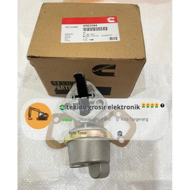 Jual Pompa Solar Cummins 4BT 6BT PC200-7 6D102 4983584 3904374 | Shopee ...