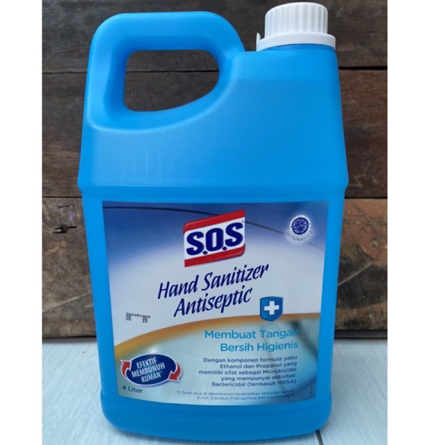 Jual SOS Hand Sanitizer Refill 4 Liter - 100% ORI [ EXP 06 2025 ...