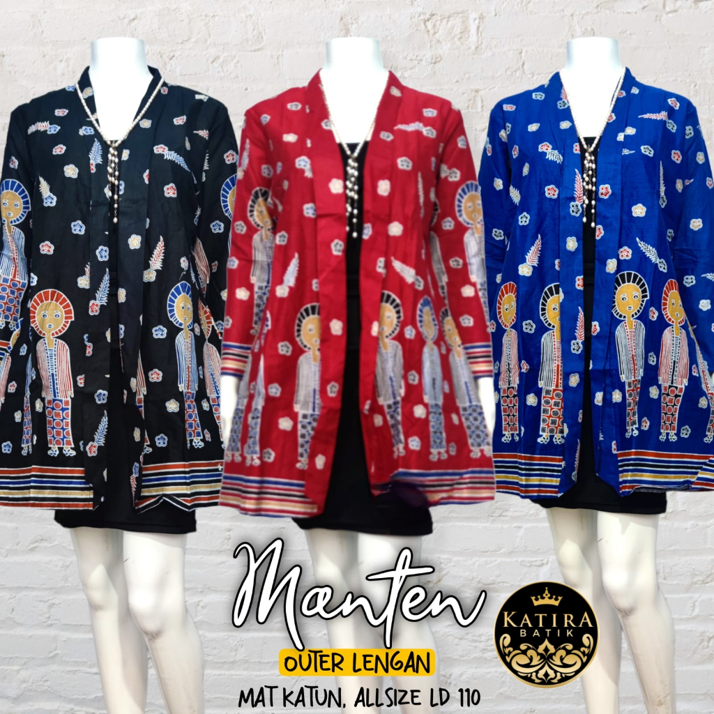 Jual MANTEN OUTER LENGAN PANJANG CARDI BATIK KARDIGAN OUTER CARDIGAN ...