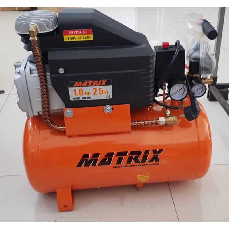 Jual Kompresor Angin/Kompresor Portable 25 Liter MTX 125 Matrix ...