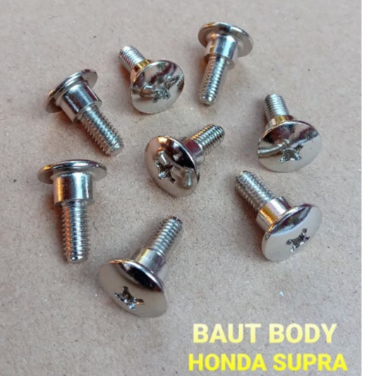 Jual Baut Body Dek Tebeng SUPRA Kembang Drat 10 panjang 2cm [ BAUT ...