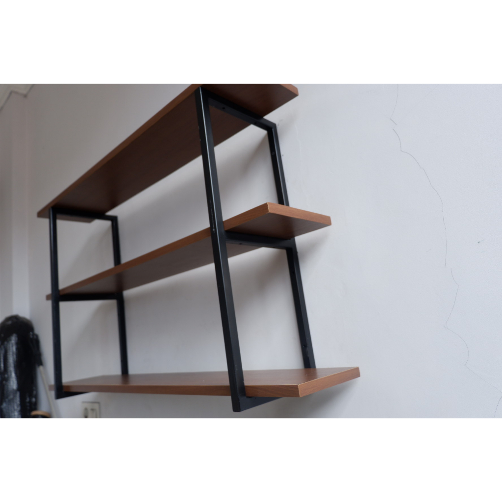 Jual Rak tempel dinding tiga tingkat / ambalan dinding tempel /meja ...