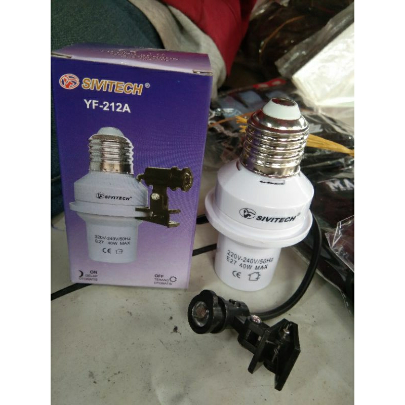 Jual pitting lampu sensor cahaya otomatis YF-212A SIVITECH | Shopee ...