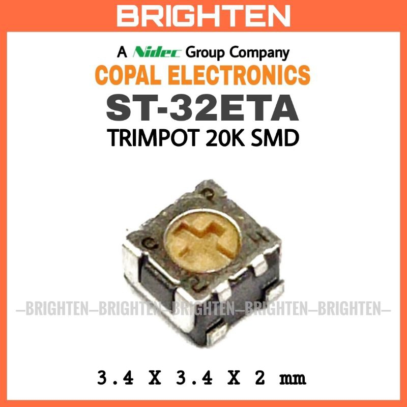 Jual COPAL NIDEC Trimpot 20K SMD Trimmer Variable Resistor | Shopee ...