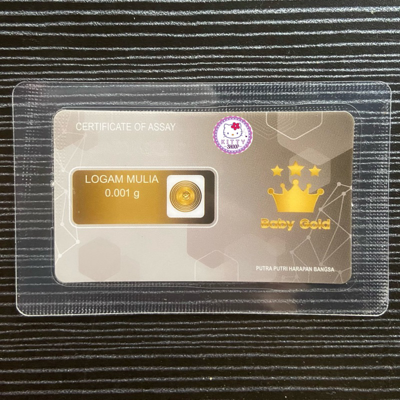 Jual Baby Gold Emas Mini Logam Mulia 0.001 gram | Shopee Indonesia