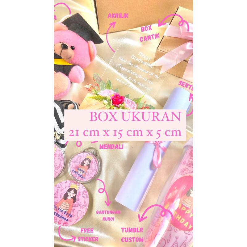 Jual BOX HAMPERS UKURAN 21 cm x 15 cm x 5 cm | Shopee Indonesia