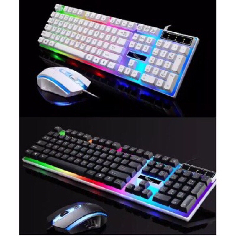 Jual keyboard mouse gaming rgb murah satu set keyboard & mouse gaming ...