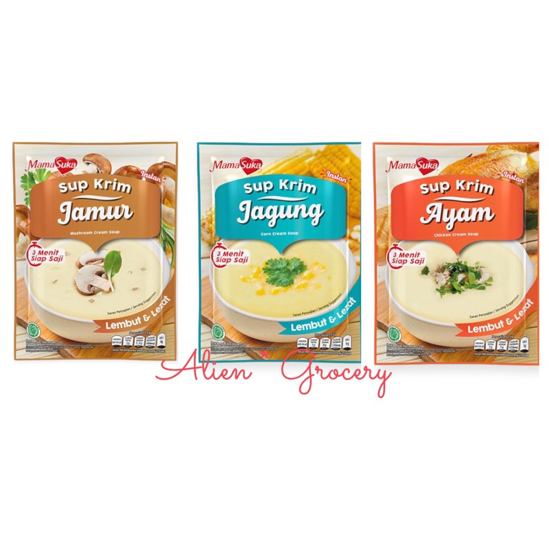 Jual MamaSuka Mama Suka Sop Sup Soup Krim Cream Jagung Jamur Ayam 55gr ...