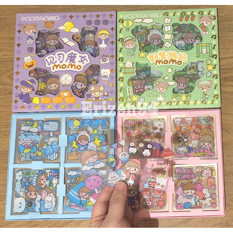 Jual Sticker kartun momo stiker deco diary sticker korea aesthetic ...