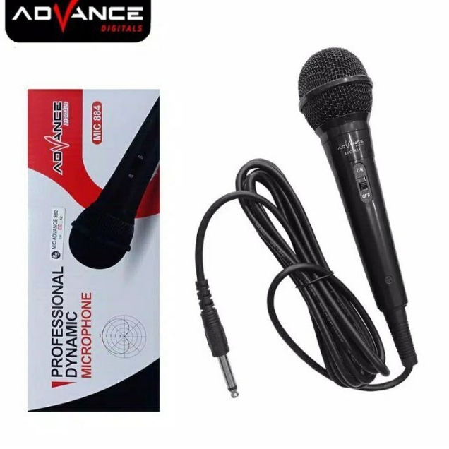 Jual Mic Kabel Advance MIC 884 MIC884 MIC886 / Mic Karaoke MIC-885 ...
