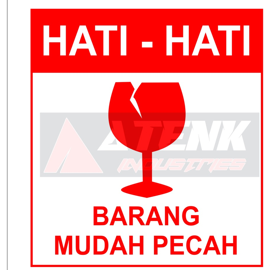Jual Sticker Label Fragile Handle with Care Stiker Awas Mudah Pecah ...