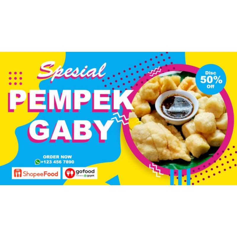 Jual Spanduk Banner Jual Pempek Palembang FREE DESAIN | Shopee Indonesia