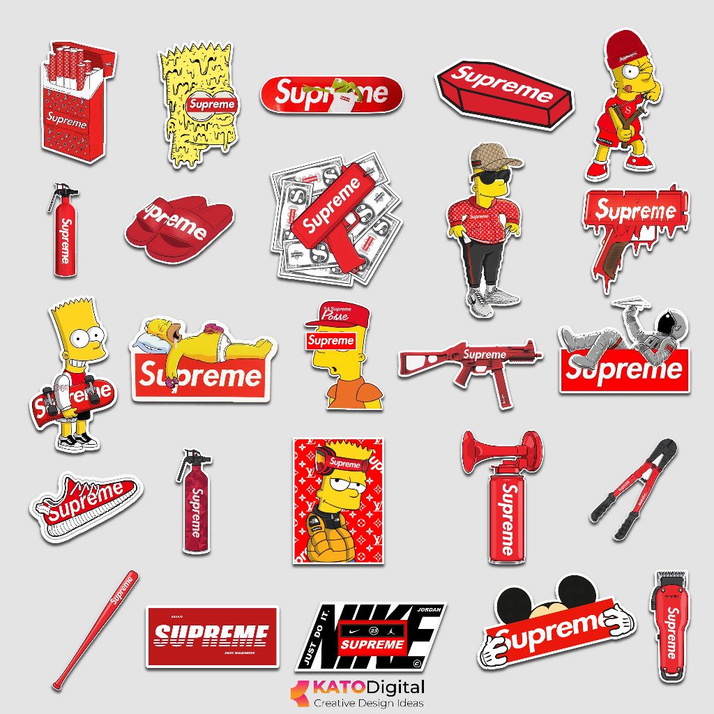 Jual Stiker Hypebeast Supreme Graffiti Sticker Aesthetic Vinyl Laptop ...