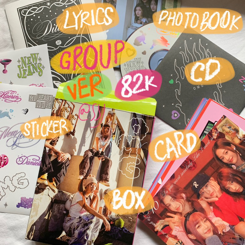 Jual [OFFICIAL] New Jeans Album Only OMG Message Card Group/Newjeans ...