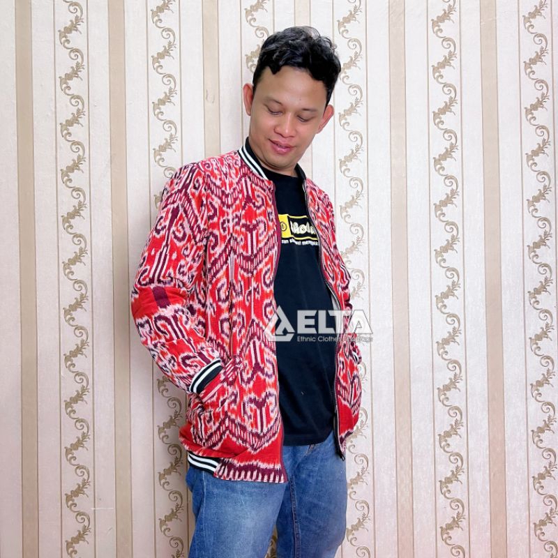 Jual jaket tenun motive sarawak unisex | Shopee Indonesia