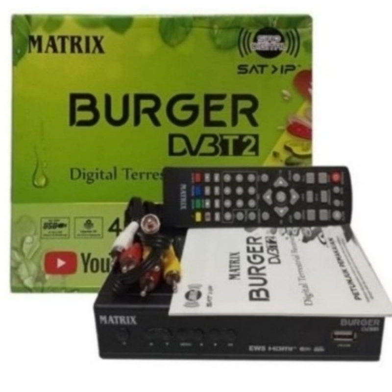 Jual matrix burger set top box matrix burger hijau (40bj) | Shopee ...
