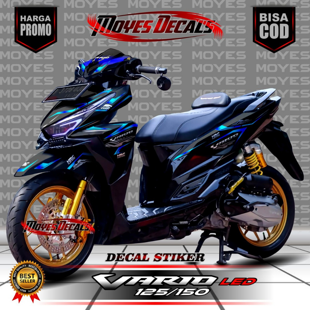Jual Decal Vario 125 New Full Body - Motif Custom Warna Variasi Matrik Keren Terbaru | Shopee ...