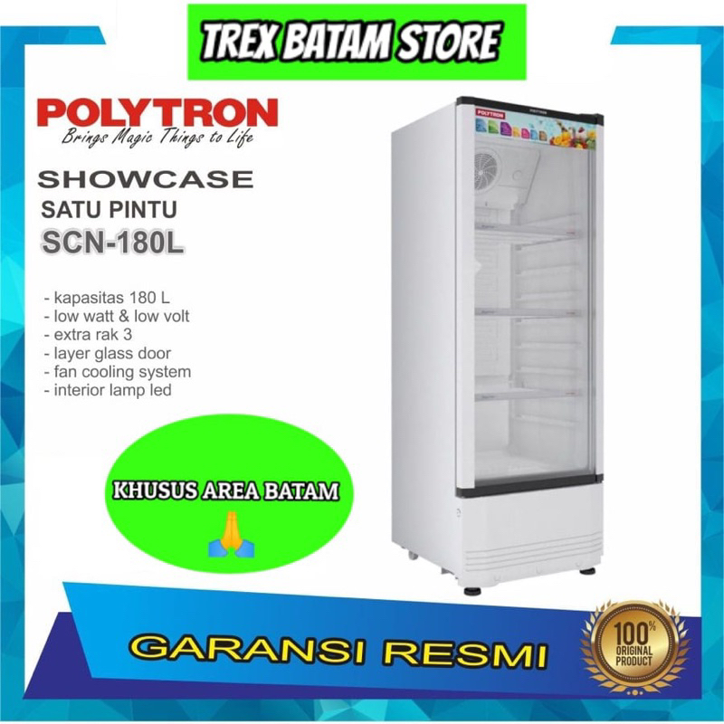 Jual POLYTRON SCN 180L 3 RAK SHOWCASE (BATAM) | Shopee Indonesia