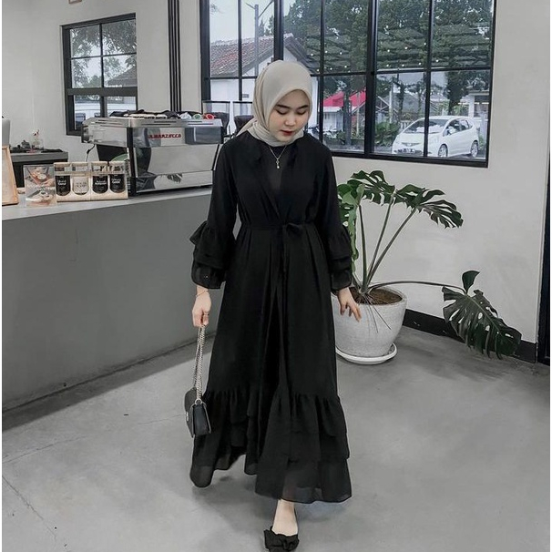 Jual ABAYA/GAMIS ABAYA KEKINIAN /GAMIS TERBARU LEBARAN WANITA/LUNA ...