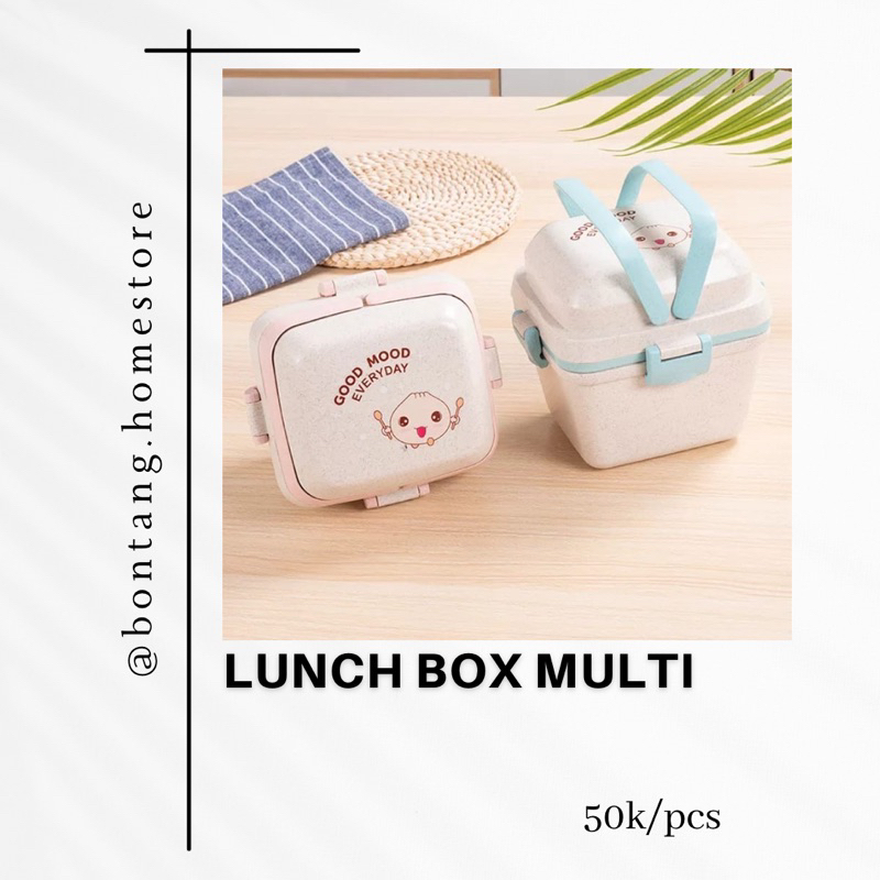 Jual MULTILAYER LUNCH BOX || LUNCH BOX MULTI LUCU || KOTAK BEKAL ANAK ...