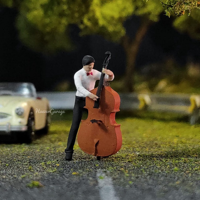 Jual Figure Mini Action Jazz Bass Musician 1/64 1:64 Miniatur Vintage ...