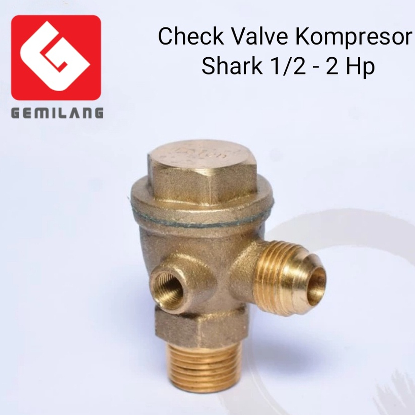 Jual Check Valve Kompresor Type 1/2 Hp Merk Shark dan Supershape ...