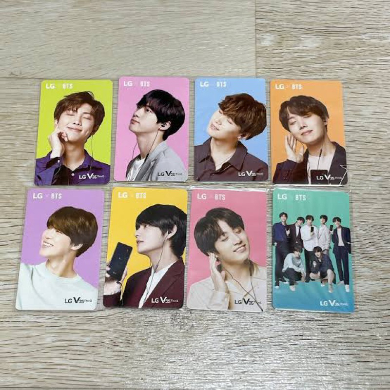 Jual OFFICIAL LG x BTS PHOTOCARD COLLAB PHONE RM NAMJOON JIN SEOKJIN YOONGI SUGA JIMIN TAE V ...