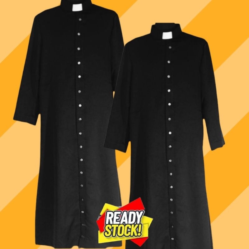 Jual ALBA/ JUBAH HITAM KOLAR ROMO KATOLIK/JUBAH DIAKON/ KASULA ROMO ...