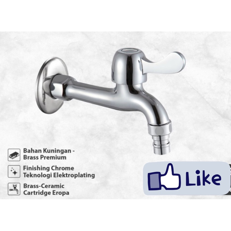 Jual HARGA PROMO KRAN TAMAN LONG PANJANG STANLIS 1/2 Kran tembok taman ...