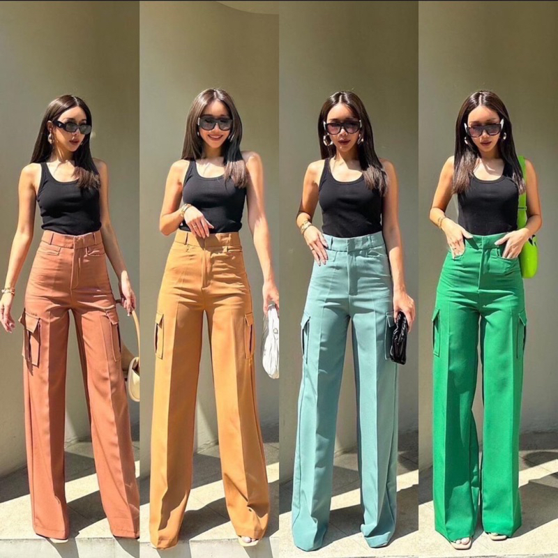 Jual SHERBET CARGO PANTS PROMTHONG / READY CELANA CARGO WANITA IMPORT ...