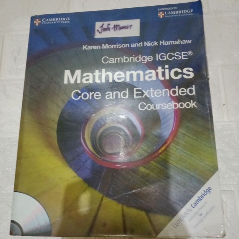 Jual buku Cambridge igcse matematics core and extended coursebook ...