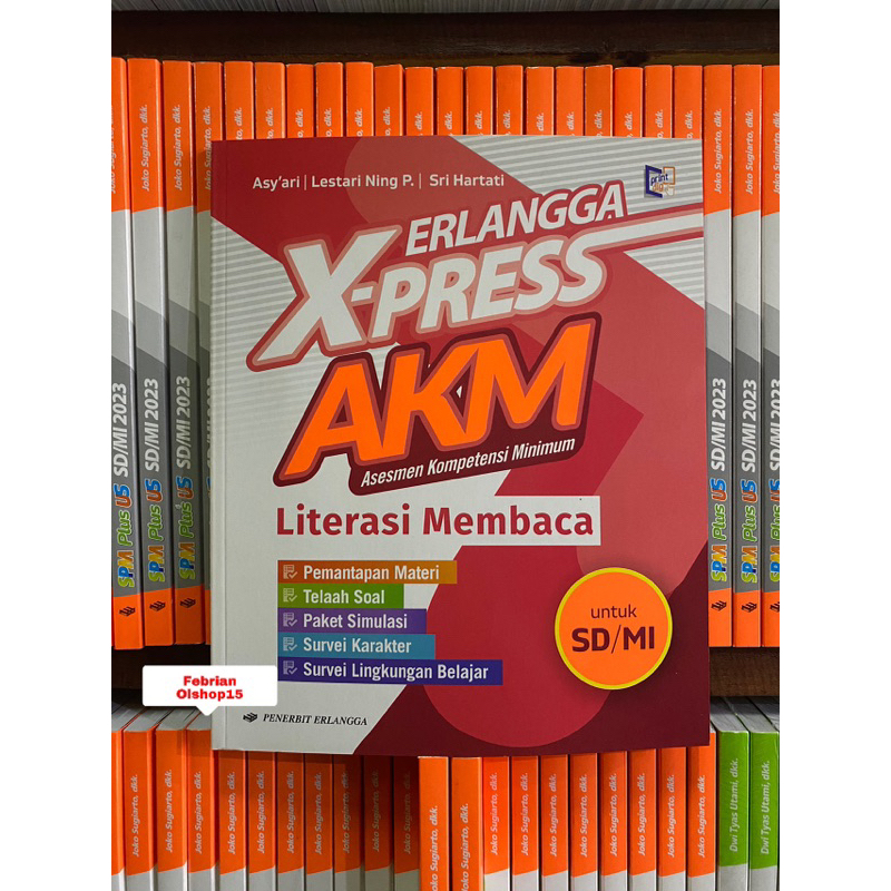 Jual BUKU ERLANGGA X-PRESS AKM ASESMEN KOMPETENSI MINIMUM SD/MI LITERASI MEMBACA DAN NUMERASI ...