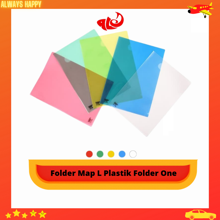 Jual Folder Map L Plastik Merek Folder One 12 Pcs Murah | Shopee Indonesia