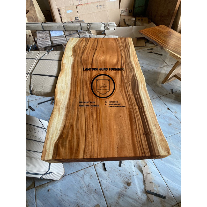 Jual Papan meja solid trembesi | Shopee Indonesia