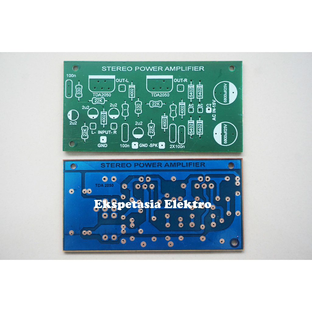 Jual PCB Stereo Power Amplifier TDA 2050 | Shopee Indonesia