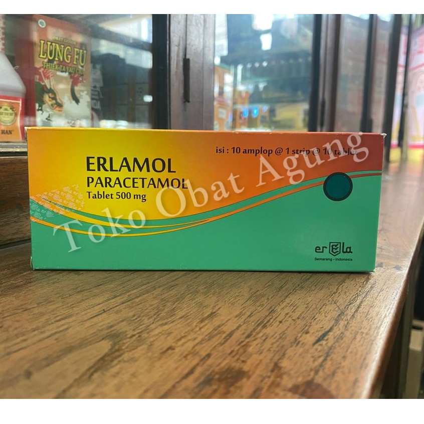 Jual Erlamol Paracetamol BUNDLING 2 Strip (1 Strip Isi 10 Tablet). Obat ...
