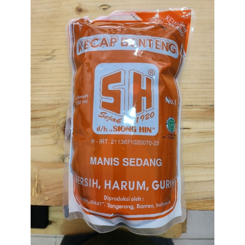 Jual Kecap Manis Sedang Benteng SH Refill 620 ml | Shopee Indonesia