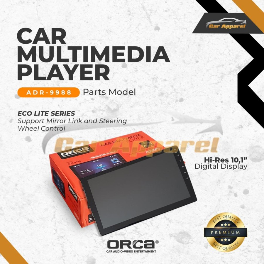 Jual Head Unit Orca ADR-9988 10 inch Eco Lite Headunit Mobil Universal ...