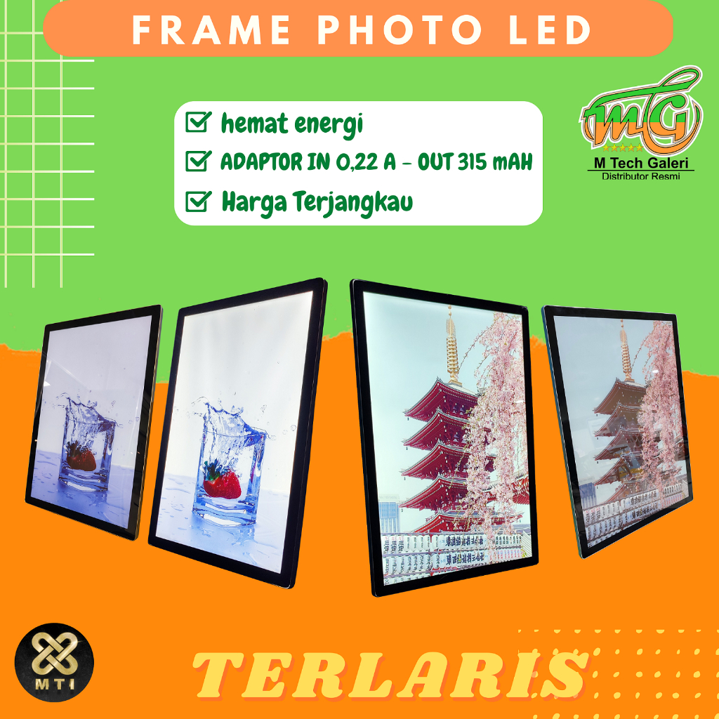 Jual 60X90CM LED PHOTO FRAME / FOTO LED / FOTO FRAME | Shopee Indonesia