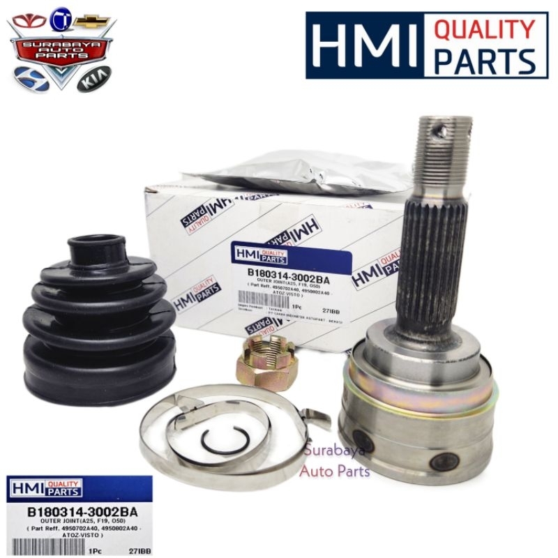 Jual Cv Joint Outer Hyundai Atoz Kia Visto As Roda Luar Atoz Visto Gigi 19 | Shopee Indonesia