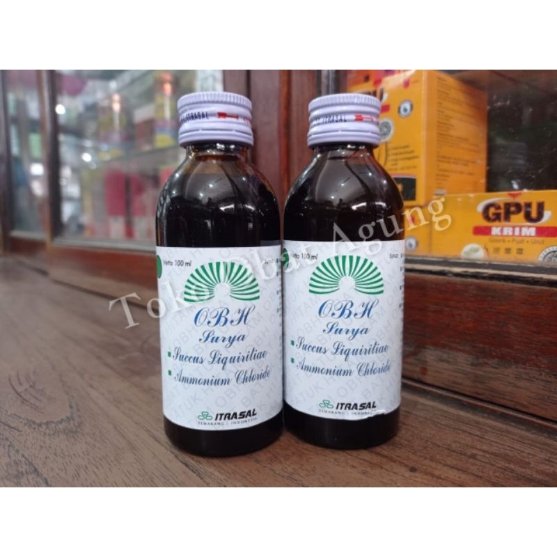 Jual OBH Surya Itrasal 100 ml. Sirup Obat Batuk Karena Flu, Bronchitis ...